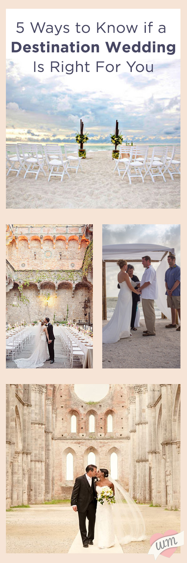 5 Ways to Know if a Destination Wedding is Right For You - WeddingMix Blog