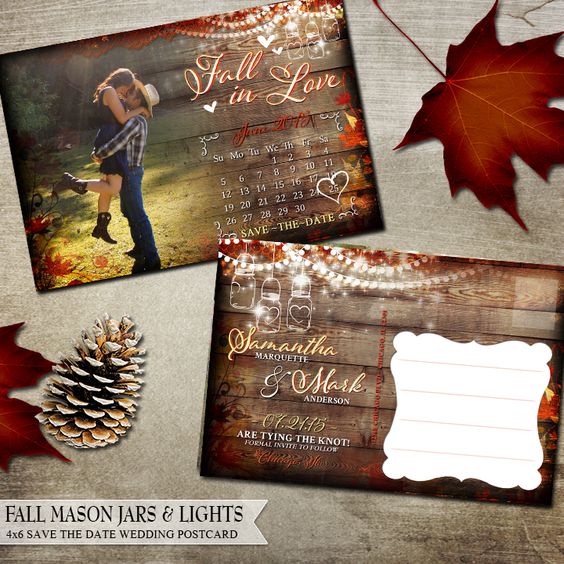 15 Fabulous Fall Wedding Invitations | WeddingMix