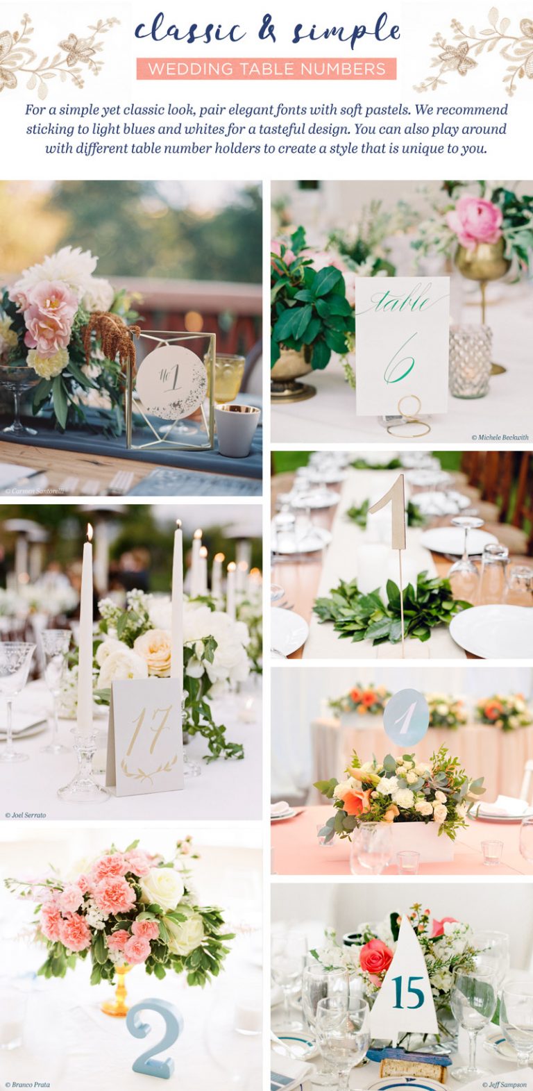 28 Stunning Wedding Table Number Ideas - WeddingMix Blog